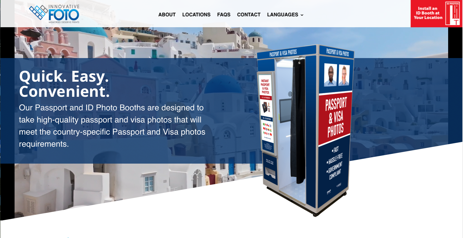 Passport Photo Booth - Visa Photos - Passport Photo Booth